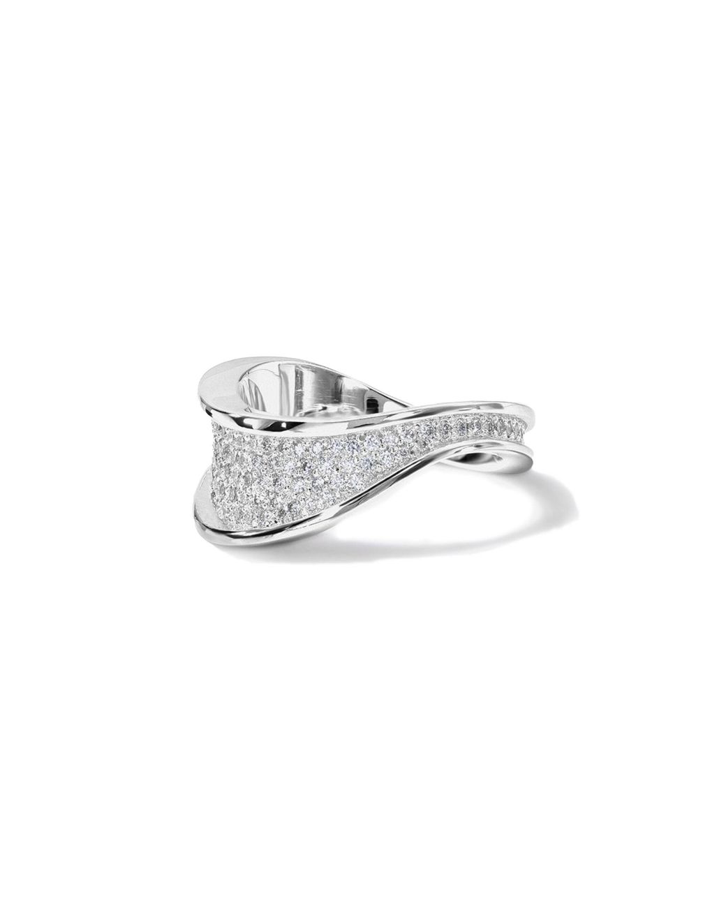 KATKIM Grande Trace 18K Diamond Ring in White | Lyst