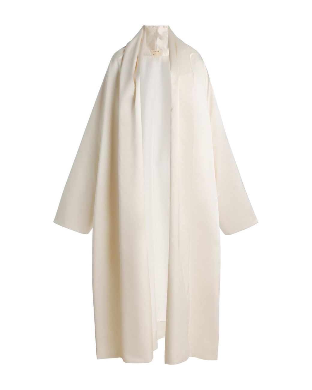 Colleen Allen Midi Duchesse Silk Cloak in White | Lyst