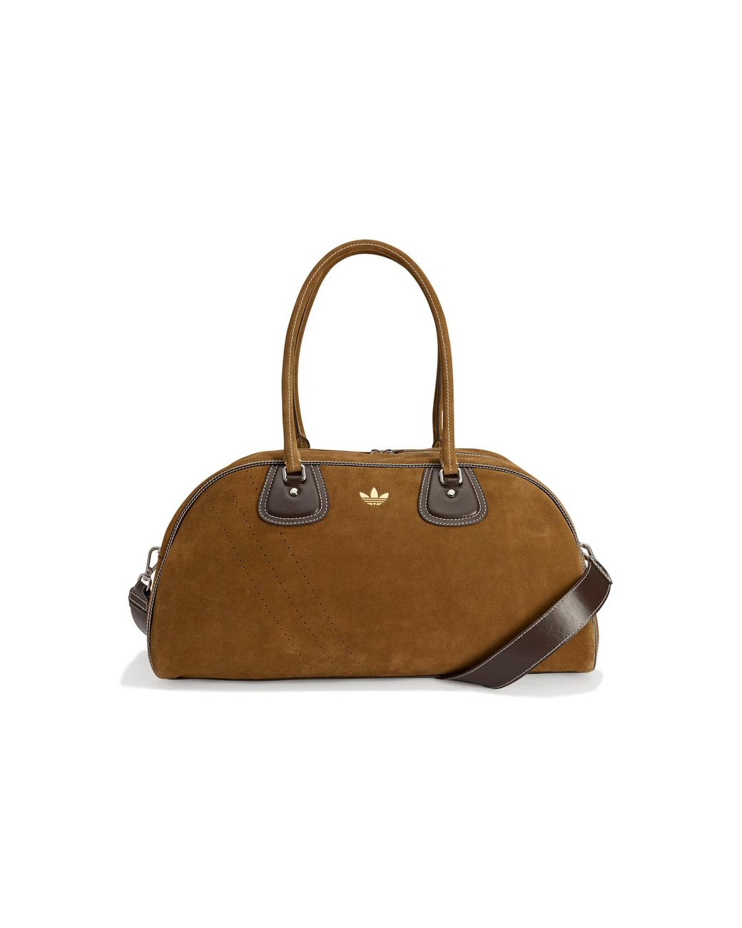 adidas Wb Large Suede Bowling Bag in Brown | Lyst
