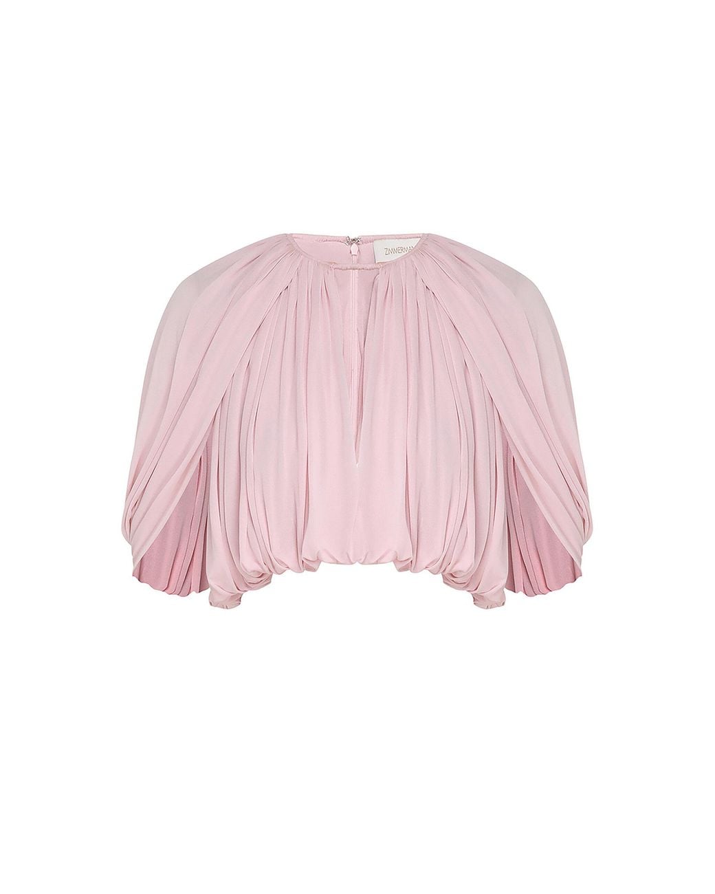 Zimmermann Alchemy Jersey Cape Top in Pink | Lyst Australia