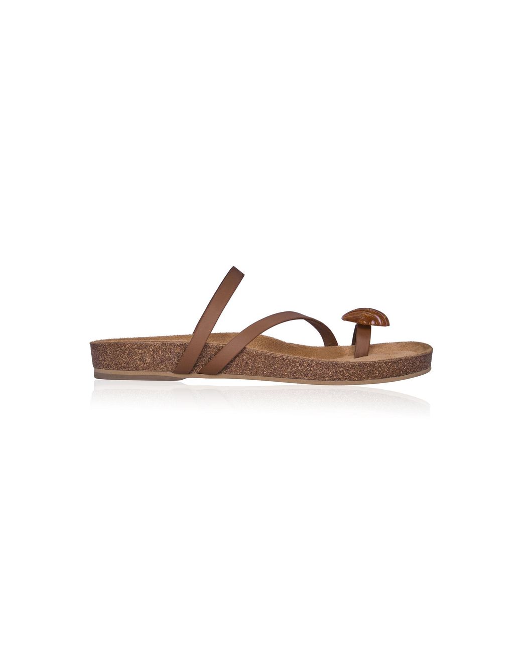Johanna Ortiz Aztec Horse Leather Sandals in Brown | Lyst UK