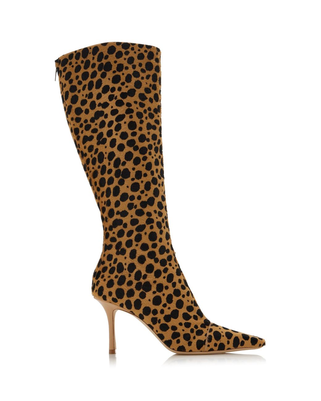 Jimmy Choo X Conner Ives Gloria Cheetah-Print Pony Hair Knee Boots in ...