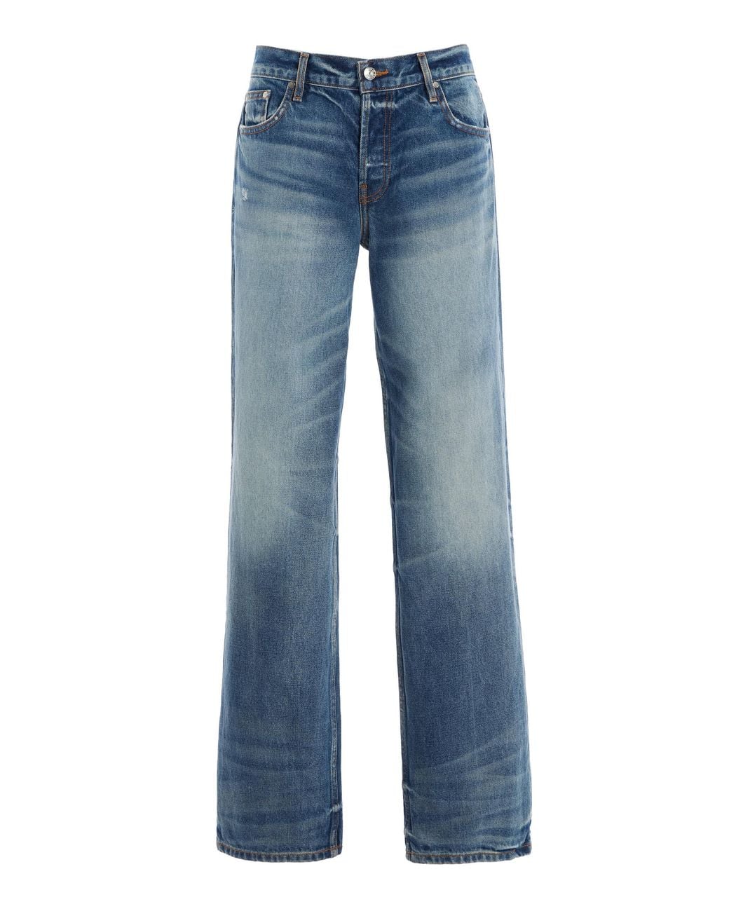 EB DENIM Low-Rise Baggy Straight-Leg Jeans in Blue | Lyst
