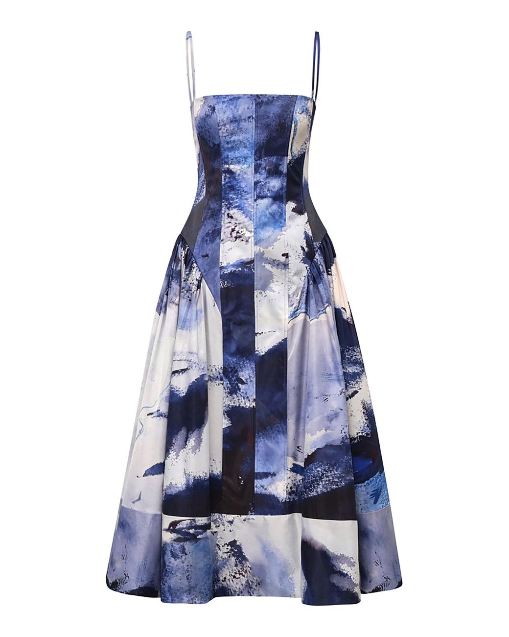 Maria Elena Villamil Nadia Midi Dress in Blue | Lyst UK