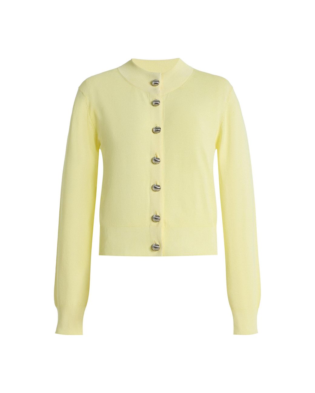 Brandon Maxwell The Aubrey Knit Cardigan in Yellow | Lyst UK