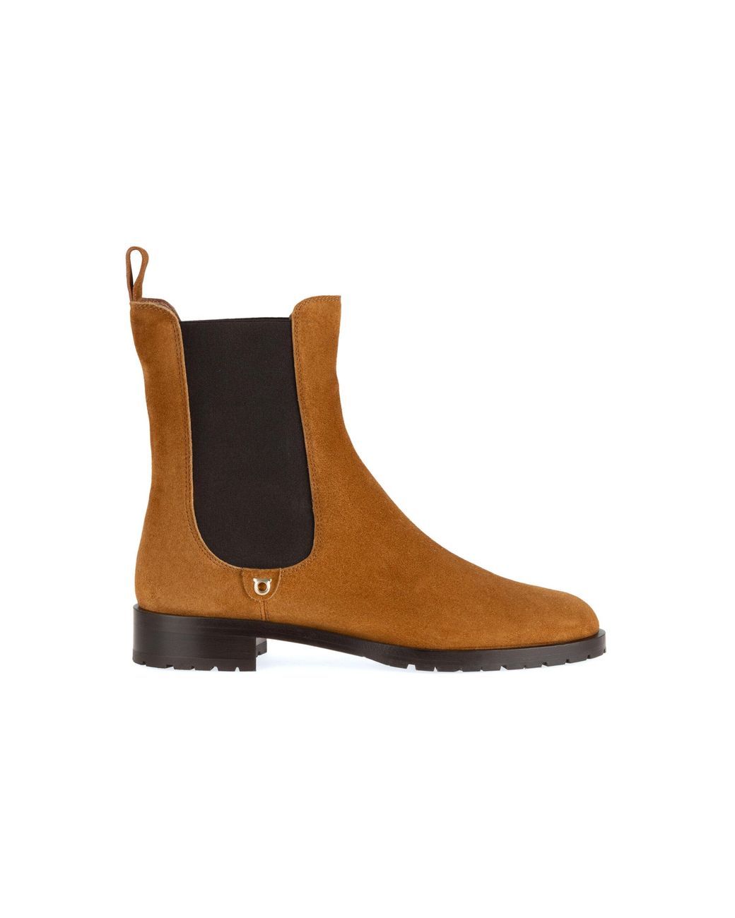 Ferragamo Briuli Leather Chelsea Boots in Brown | Lyst UK
