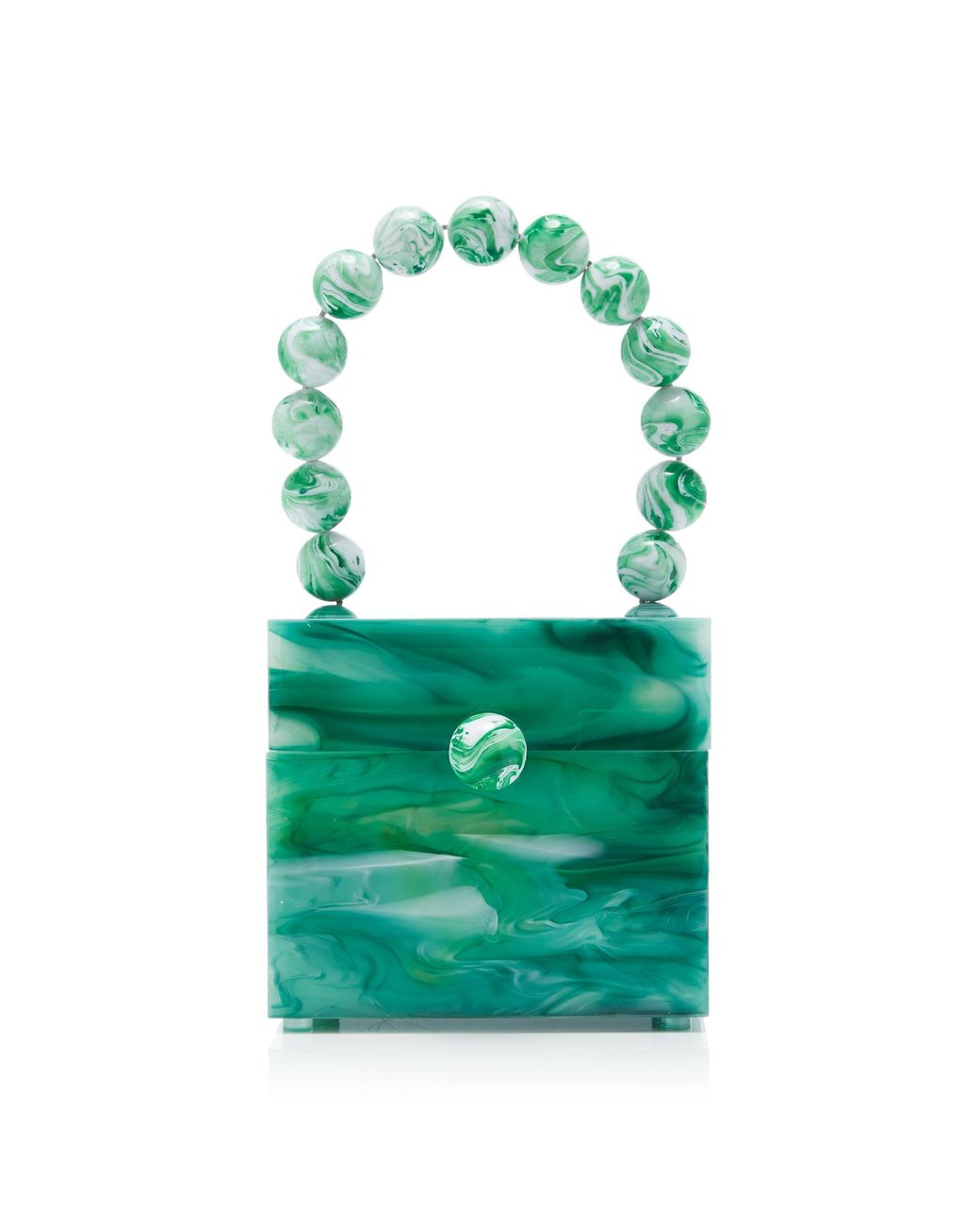 Cult Gaia Eos Marbled Box Bag in Green | Lyst