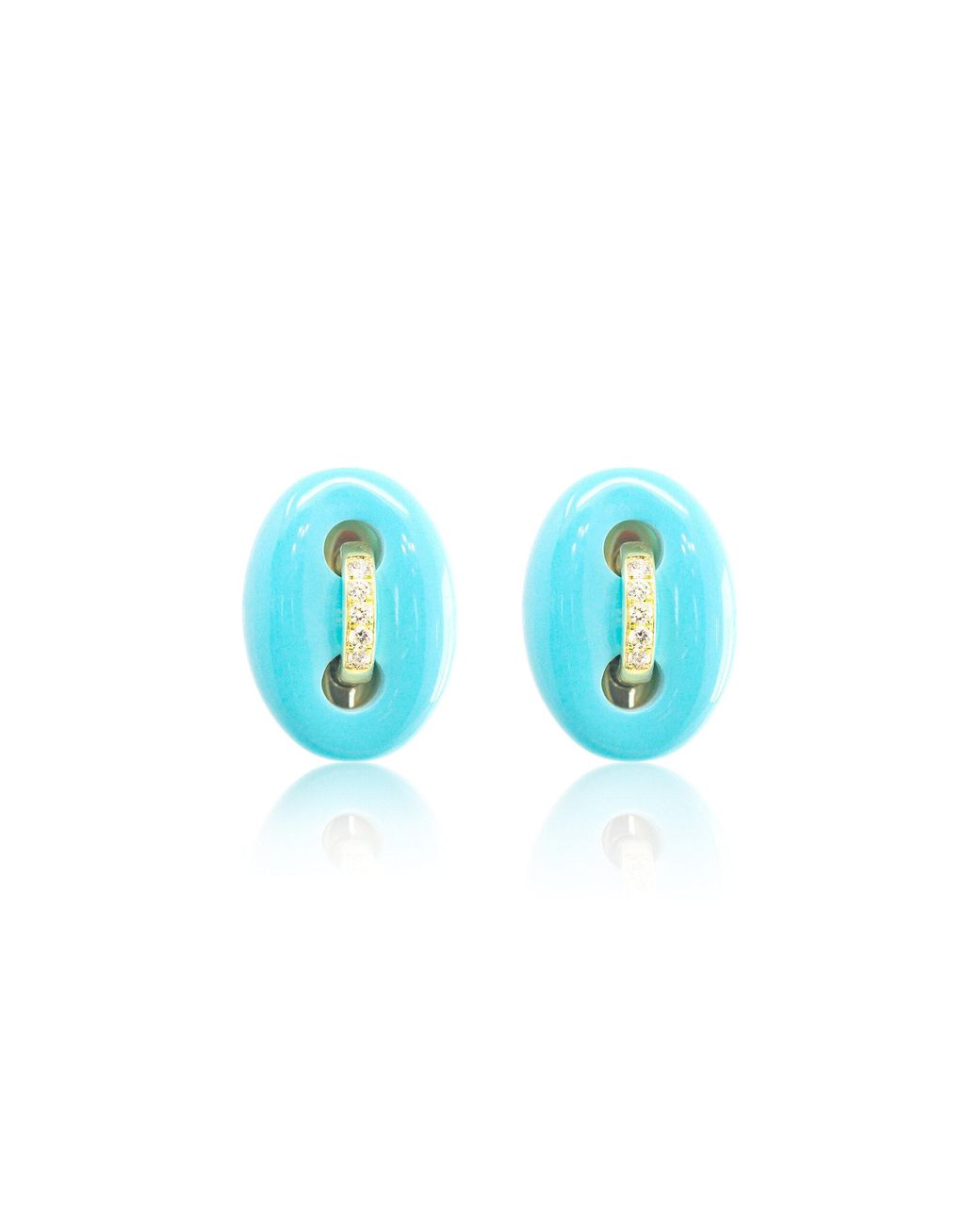 Jenna Blake 18K Diamond And Stud Earrings in Blue | Lyst