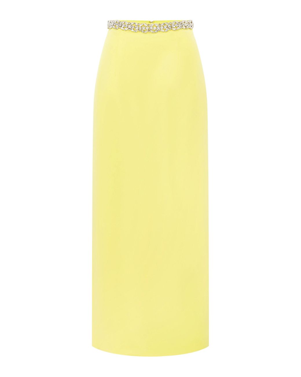 LEO LIN Kyra Embellished Maxi Skirt in Yellow | Lyst UK