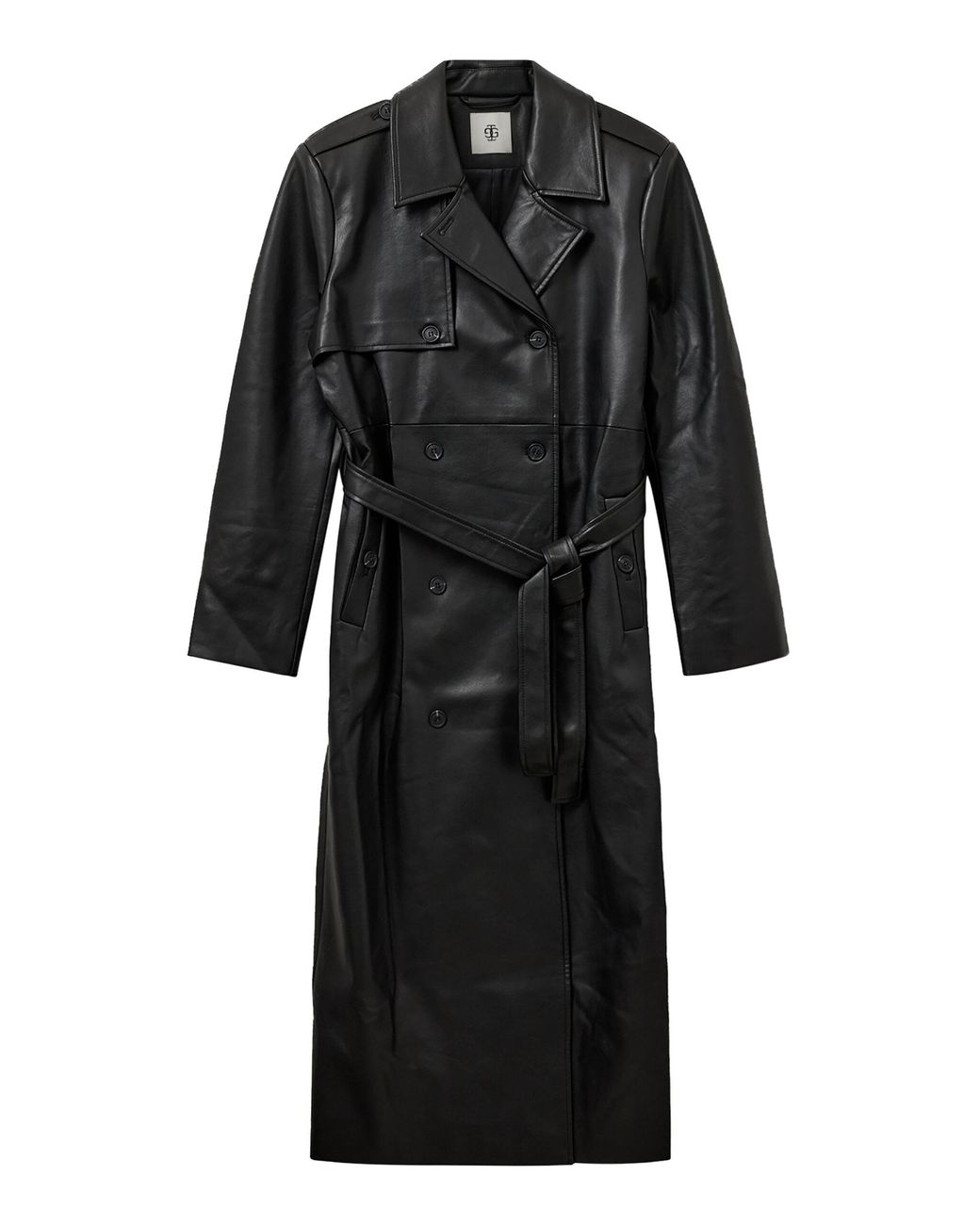 THE GARMENT Brooklyn Leather Trench Coat in Black | Lyst