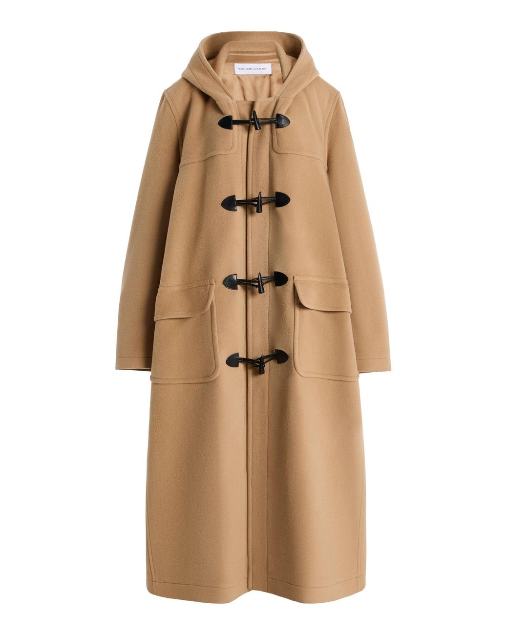 Marie Adam-Leenaerdt Multifunctional Wool Duffle Coat in Natural | Lyst