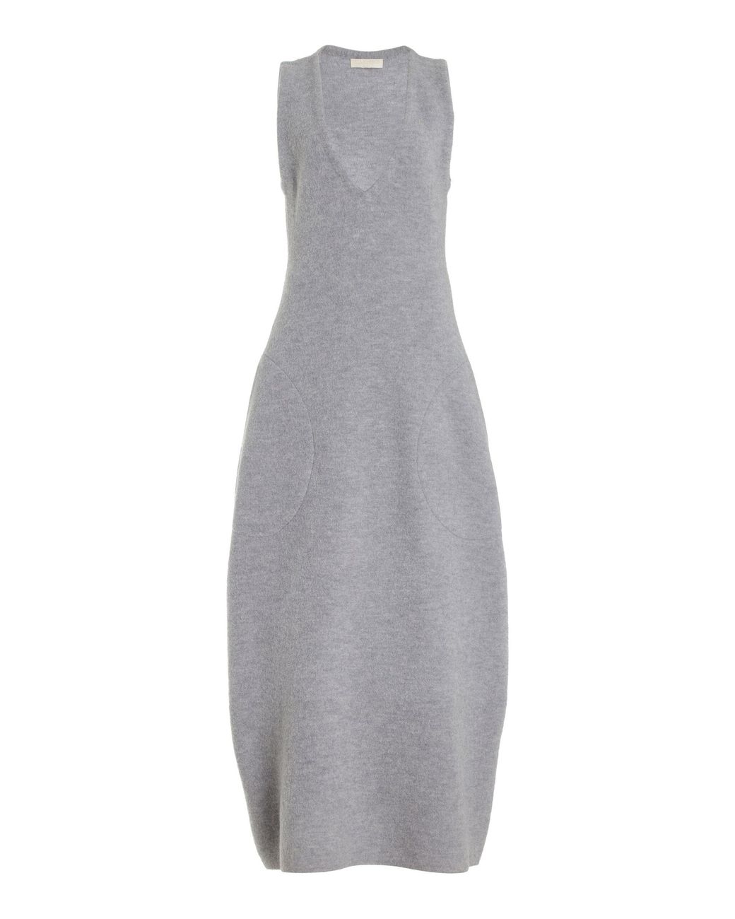 Ulla Johnson Nevina Curved-seam Merino Wool Knit Maxi Dress in Gray | Lyst