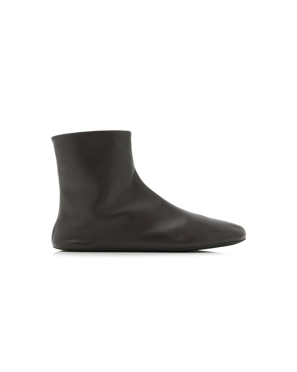 The Row Stella Shearling Booties in Black | Lyst UK