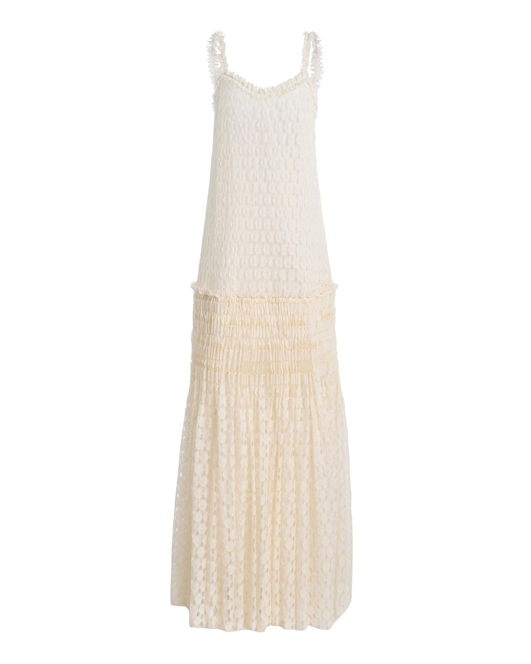 Ulla Johnson Sigrid Lace Cotton-Blend Gown in White | Lyst UK
