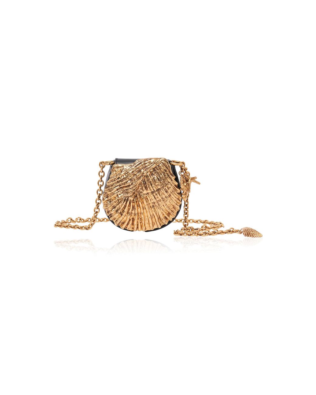 Chloé Sea Treasures Metal And Leather Shell Belt Bag in Metallic | Lyst