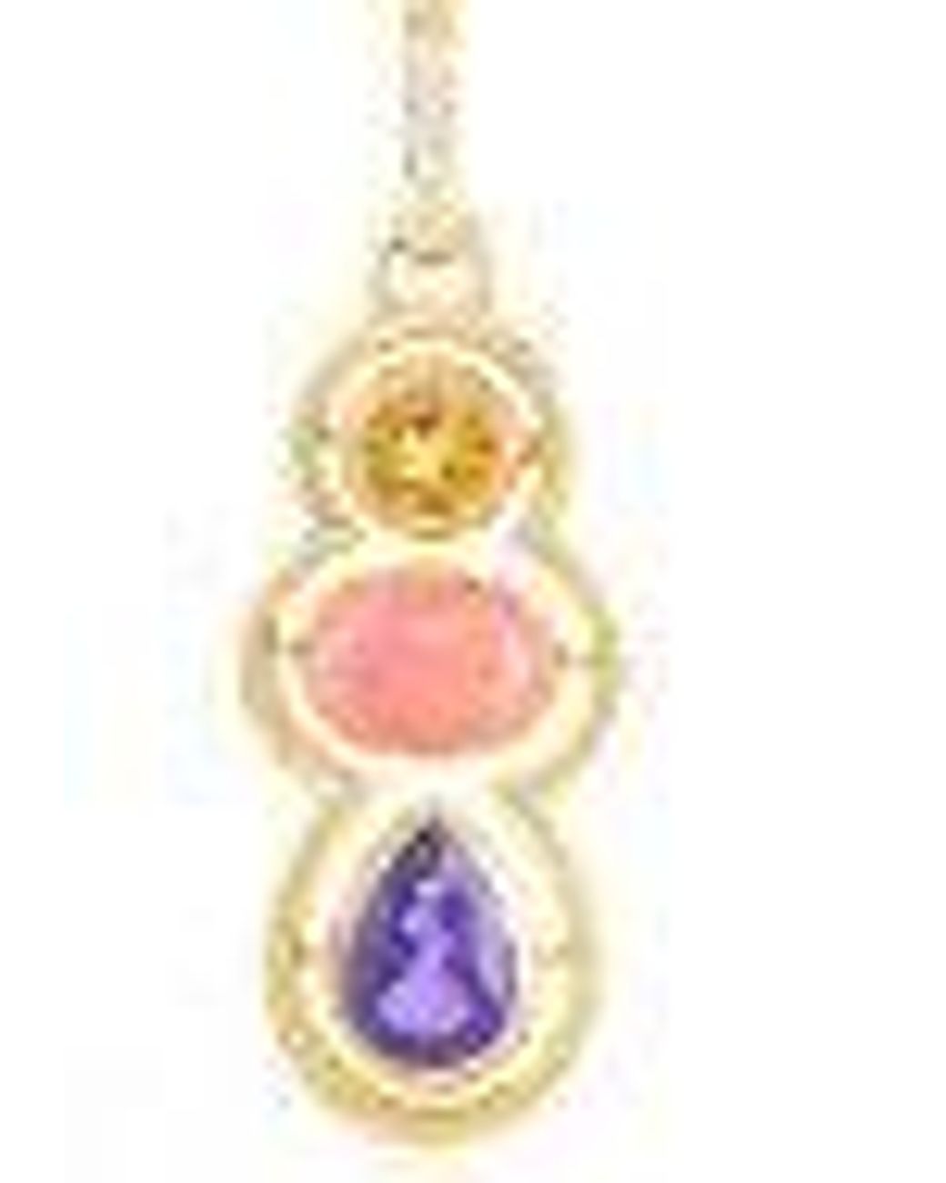 Jenna Blake Morse Code Charm in White | Lyst