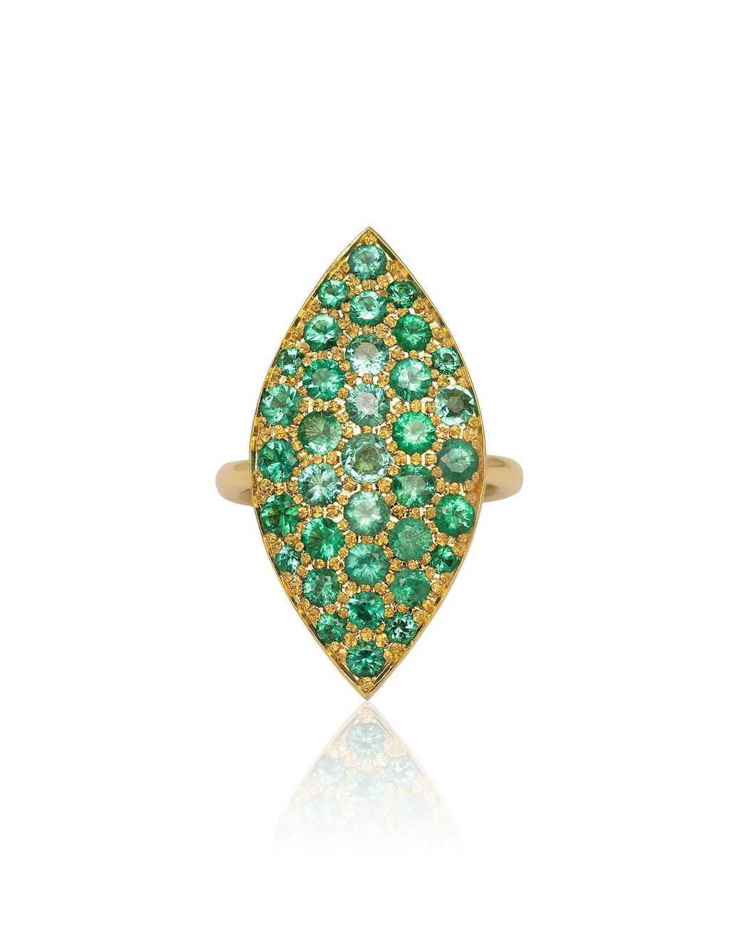 Jenna Blake 18K Emerald Ring in Green | Lyst