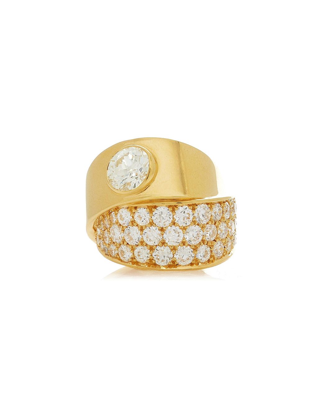 Stephen Russell Vintage 20K Diamond Ring in Metallic | Lyst