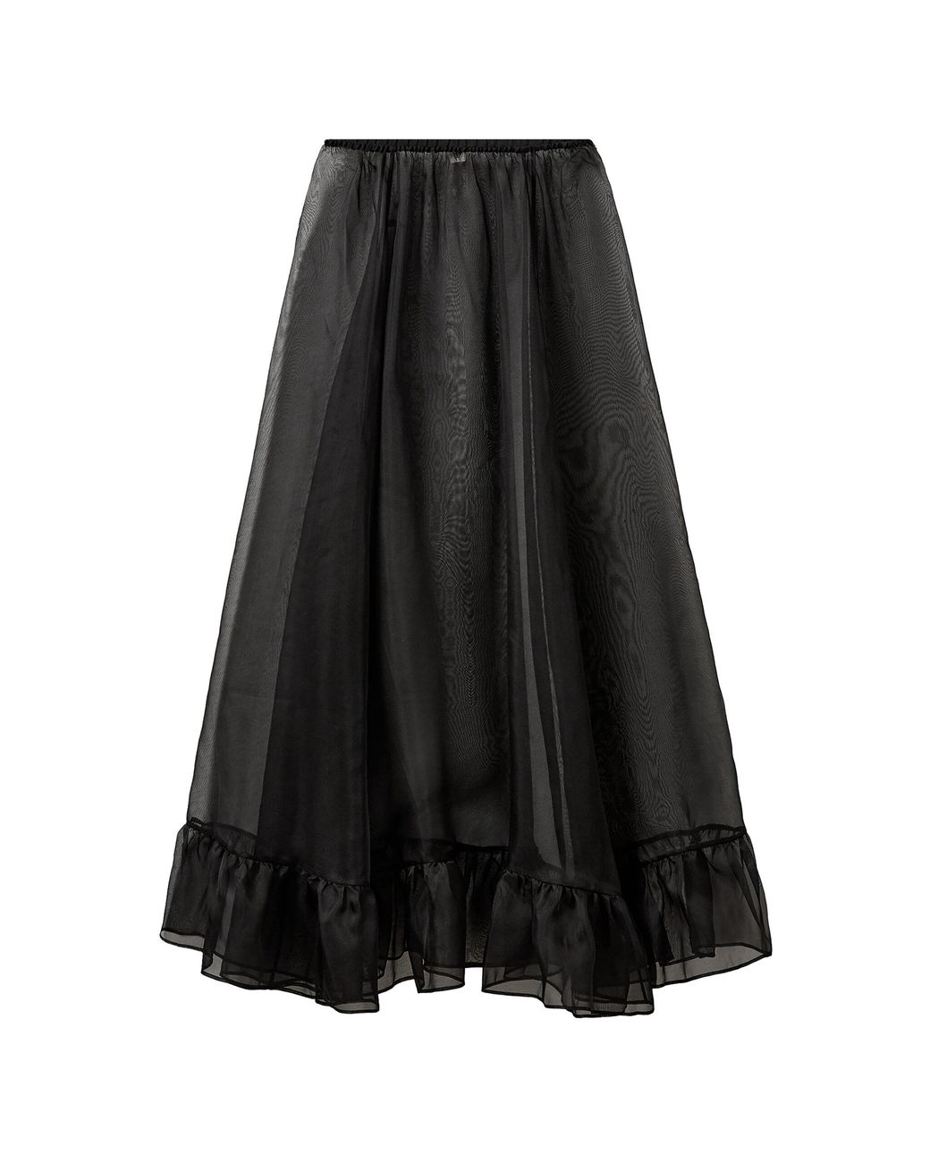 THE GARMENT Vivaldi Sheer Silk Maxi Skirt in Black | Lyst
