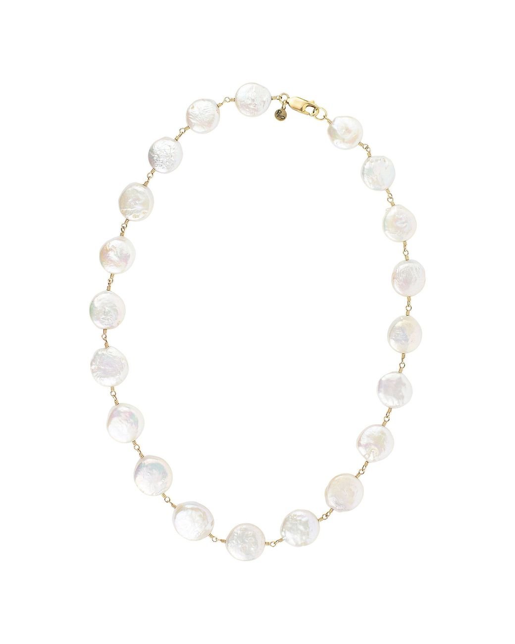 Presley Oldham Sundown Necklace in White | Lyst UK