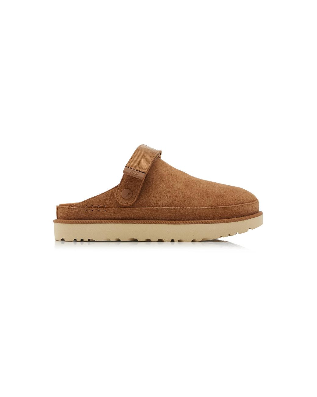 UGG Goldenstar Suede Clogs in Brown | Lyst