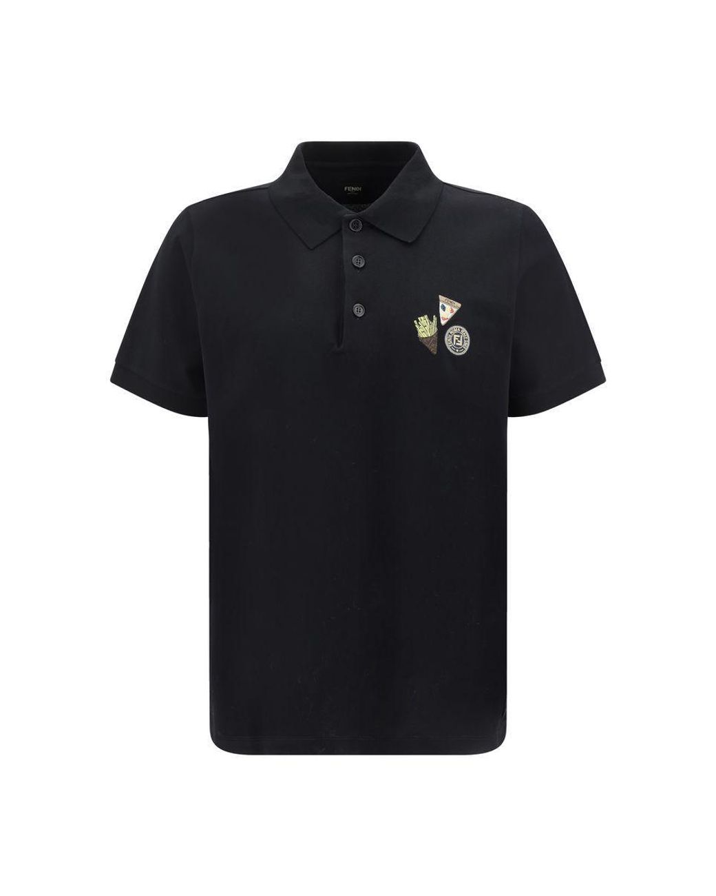 Fendi Polo Shirts in Black for Men | Lyst