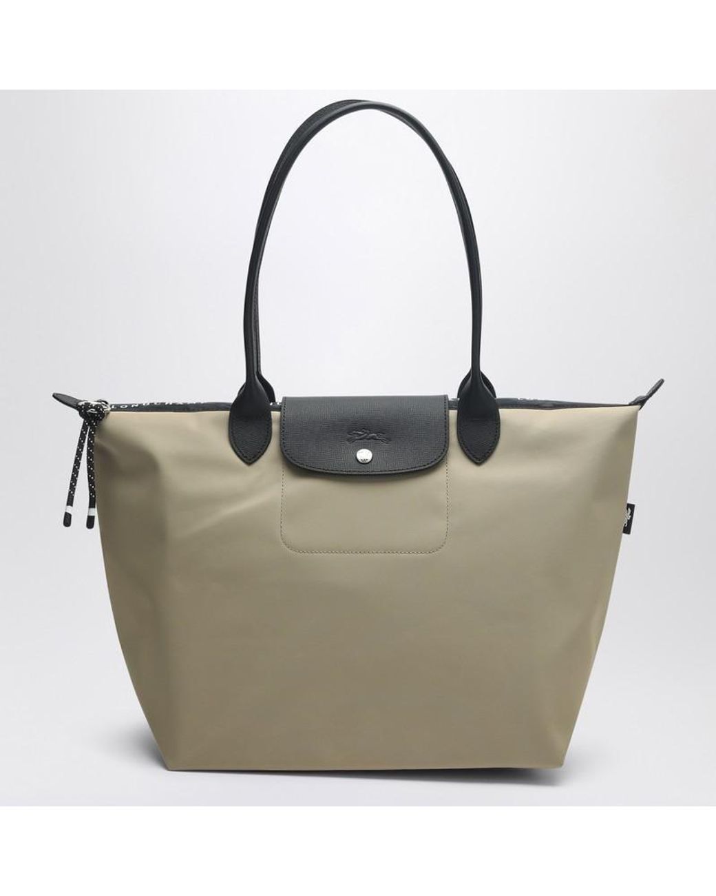 Longchamp Clay Coloured Canvas L Le Pliage Energy Bag in Green | Lyst