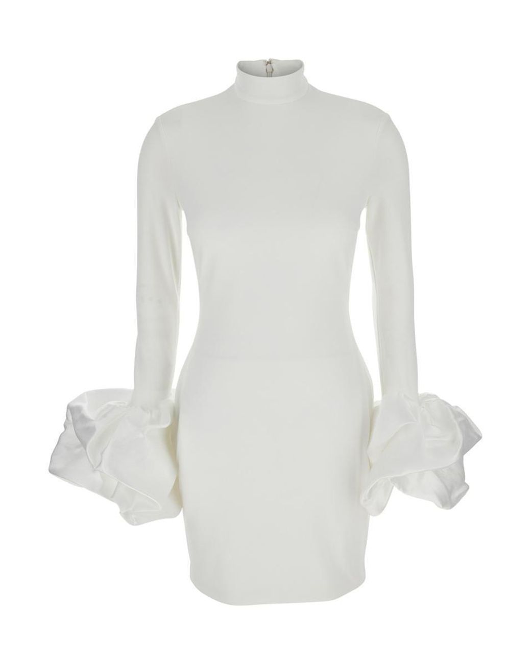 Solace London 'Payton' Mini Dress With Mock Neck And Ruffled Hems in ...