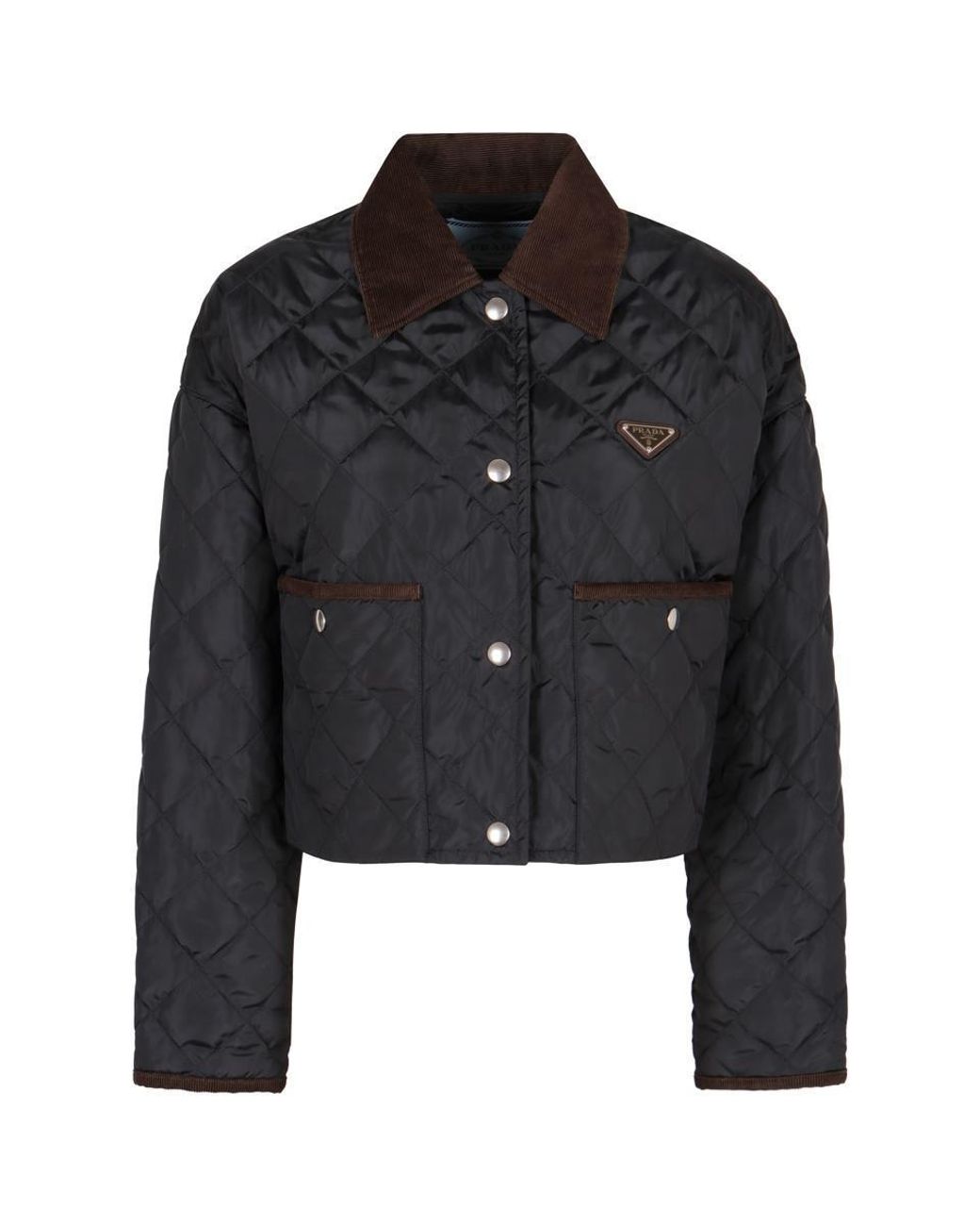 Prada Coats & Jackets in Black | Lyst