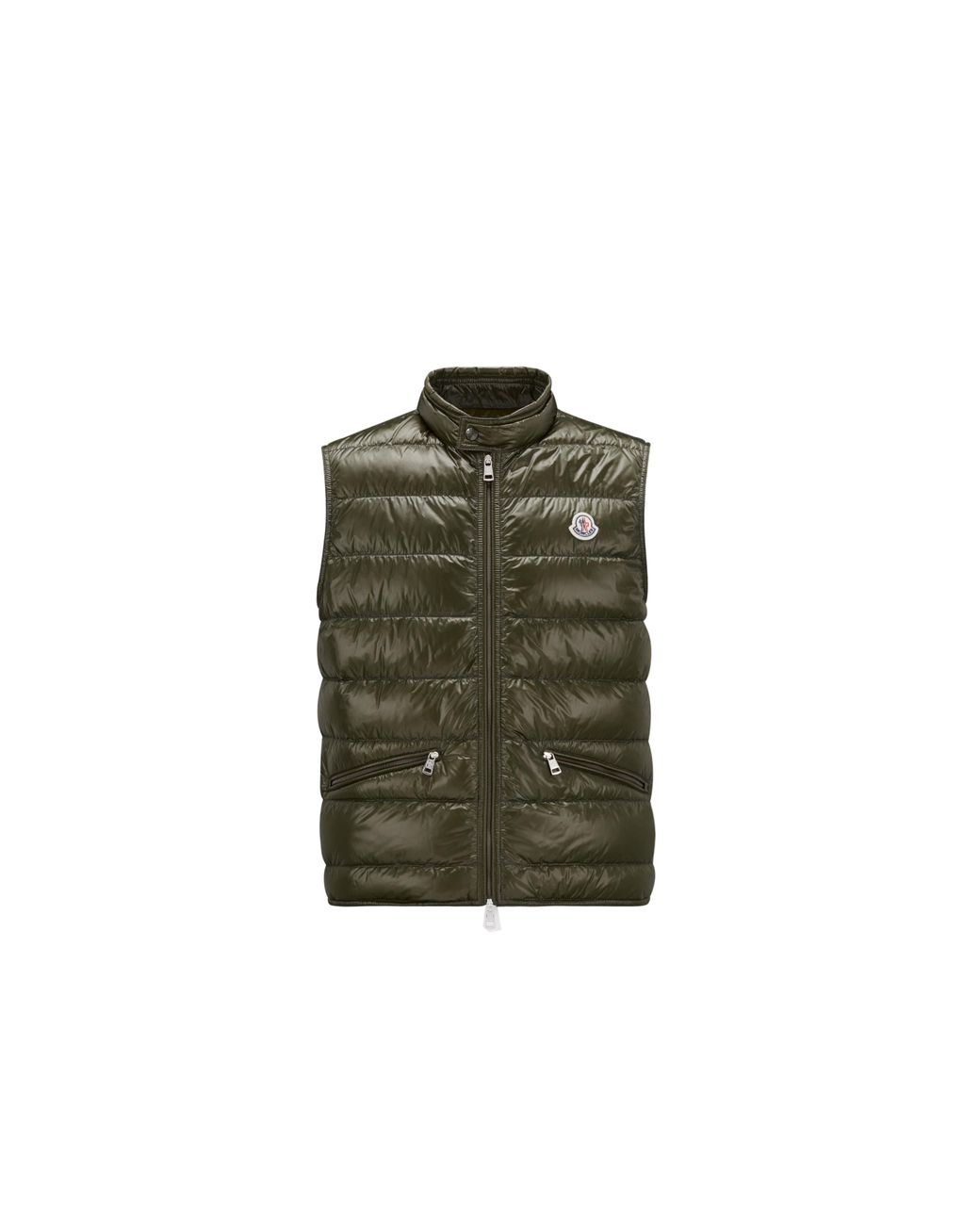 Moncler Gui Down Gilet in Green for Men | Lyst