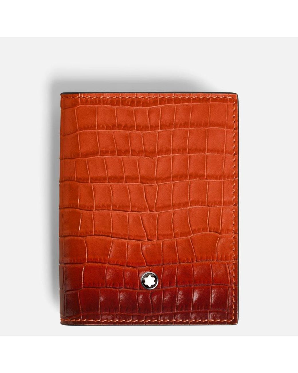 Montblanc Atelier Card Holder 4cc - Card Holders in Orange for Men | Lyst