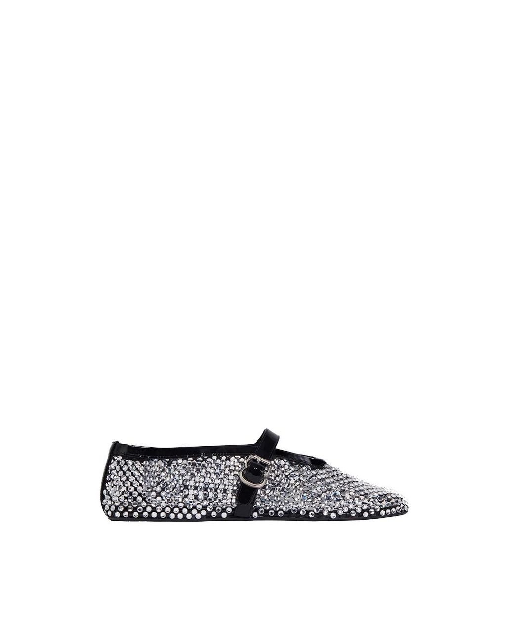 Alaïa Ballerina Mesh Strass in Metallic | Lyst