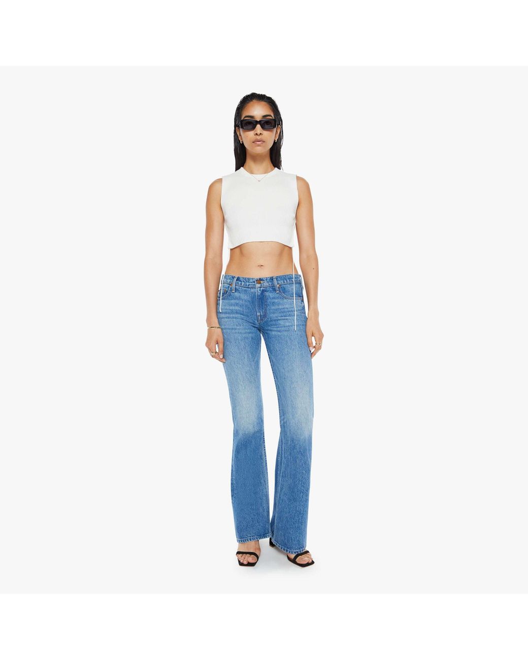 Mother Snacks! The Takeout Dine N' Dash Jeans in Blue | Lyst