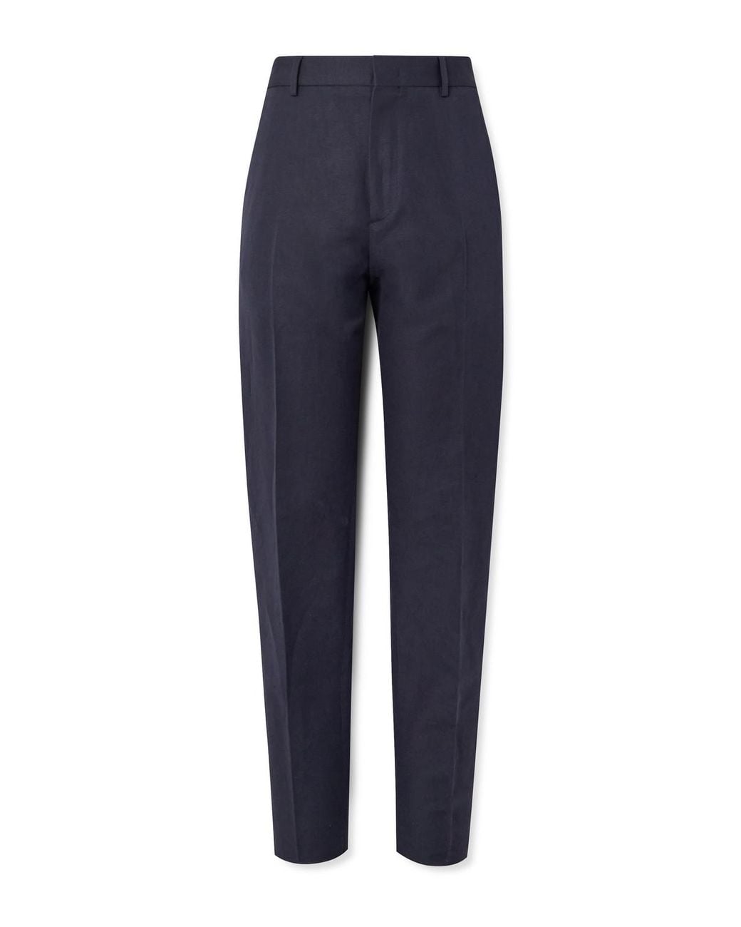 Loro Piana Cedric Tapered Cotton And Linen-Blend Canvas Trousers in ...