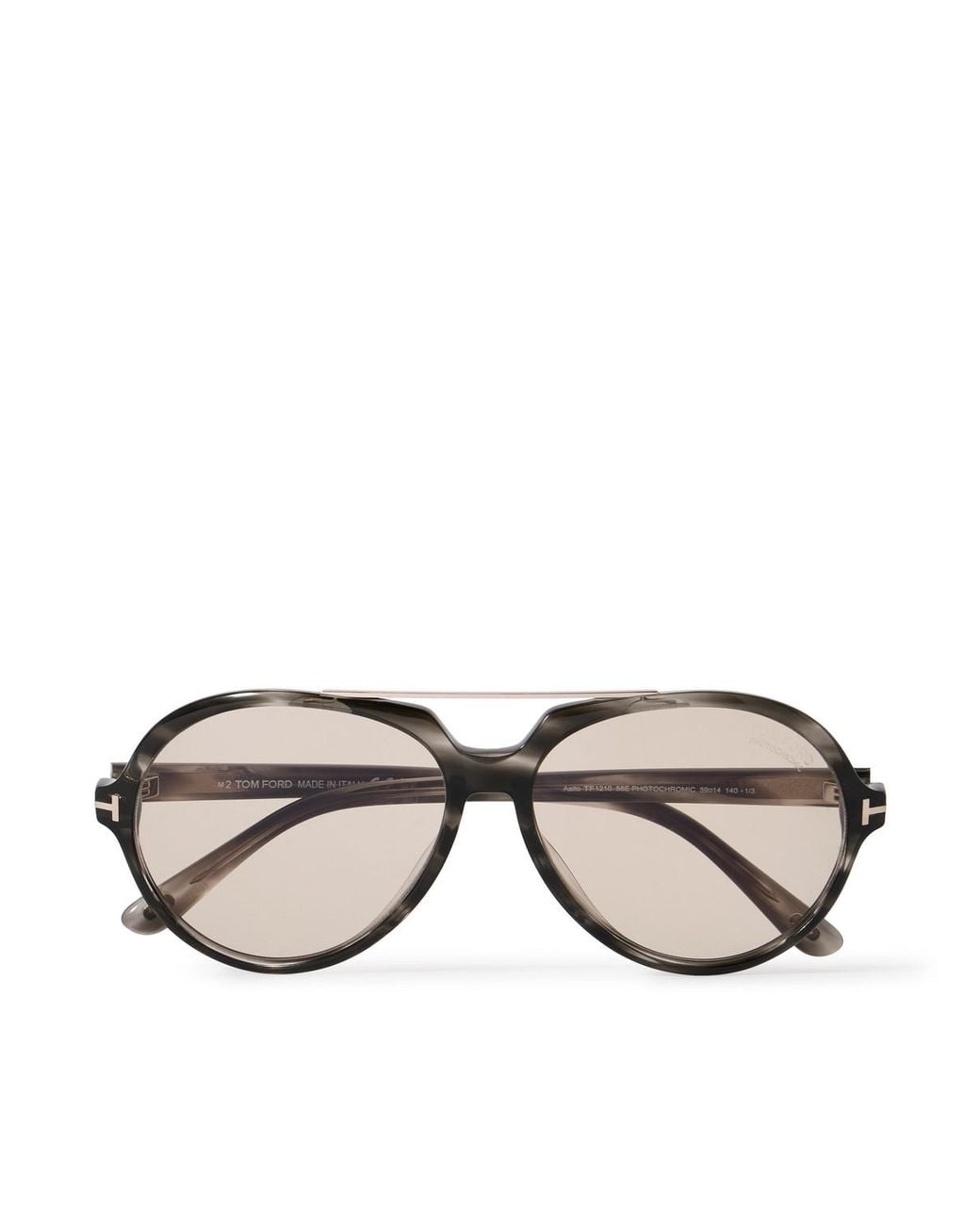 Tom Ford Aalto Aviator-Style Acetate Sunglasses in Natural for Men | Lyst
