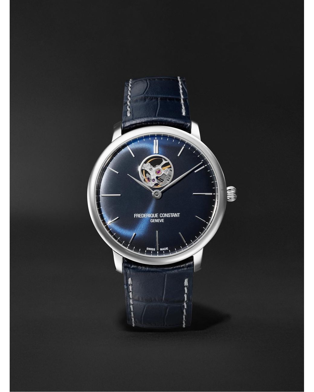 Frederique Constant Slimline Heart Beat Automatic 40mm Stainless Steel ...