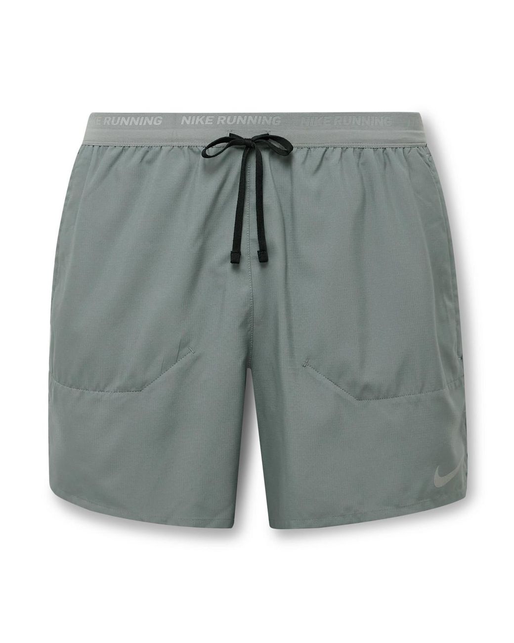 Nike Stride 2-In-1 Slim-Fit Mesh-Panelled Dri-Fit Ripstop Drawstring ...