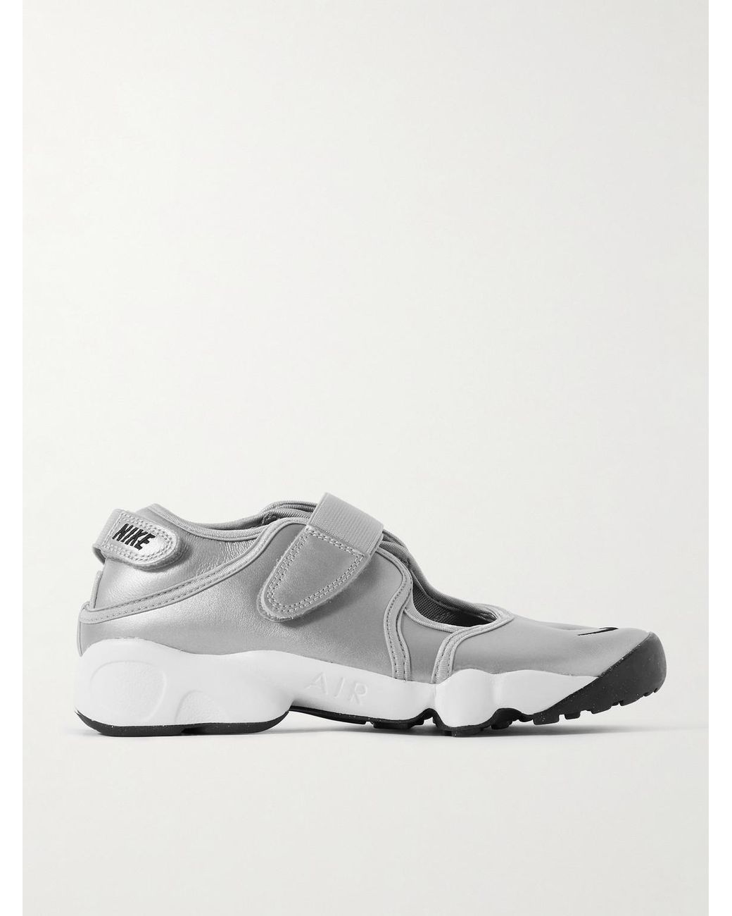 Nike Air Rift Split-toe Metallic Leather Sneakers for Men | Lyst UK