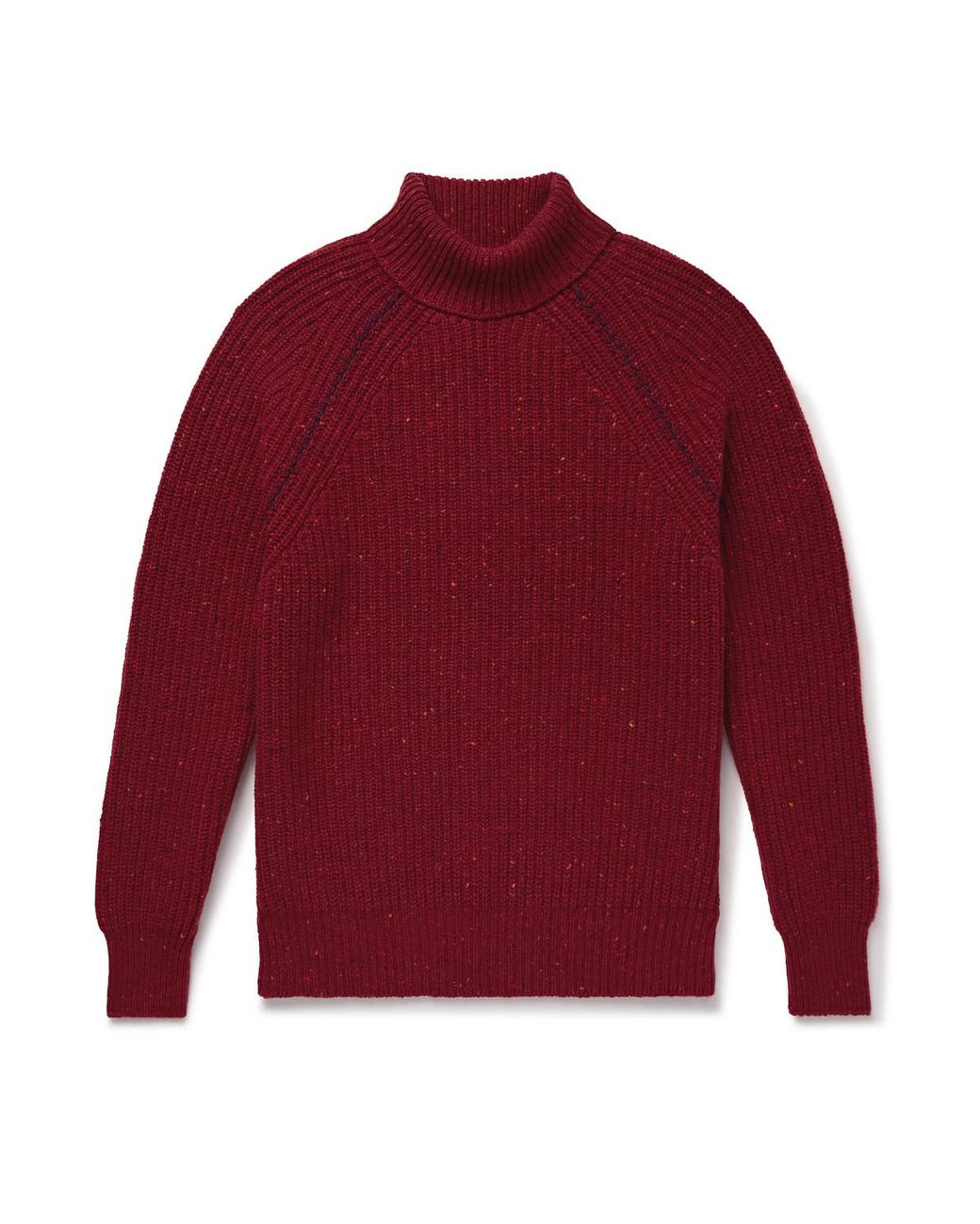 Inis Meáin Boatbuilder Ribbed Merino Wool And Cashmere-Blend Rollneck ...