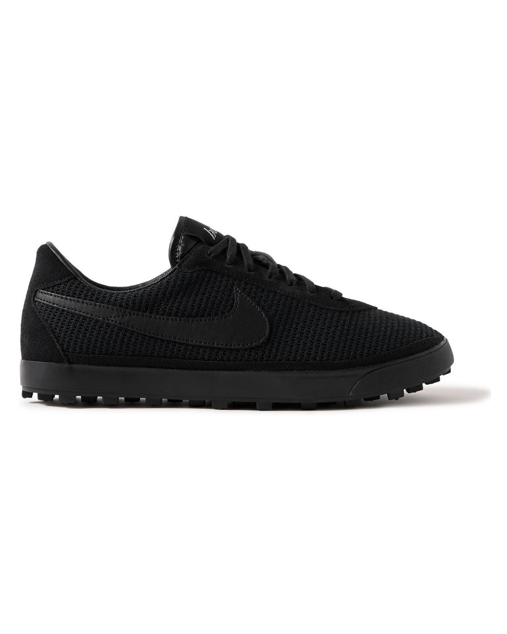 Nike Bode Astrograbber Leather And Suede-Trimmed Waffle-Knit Sneakers ...