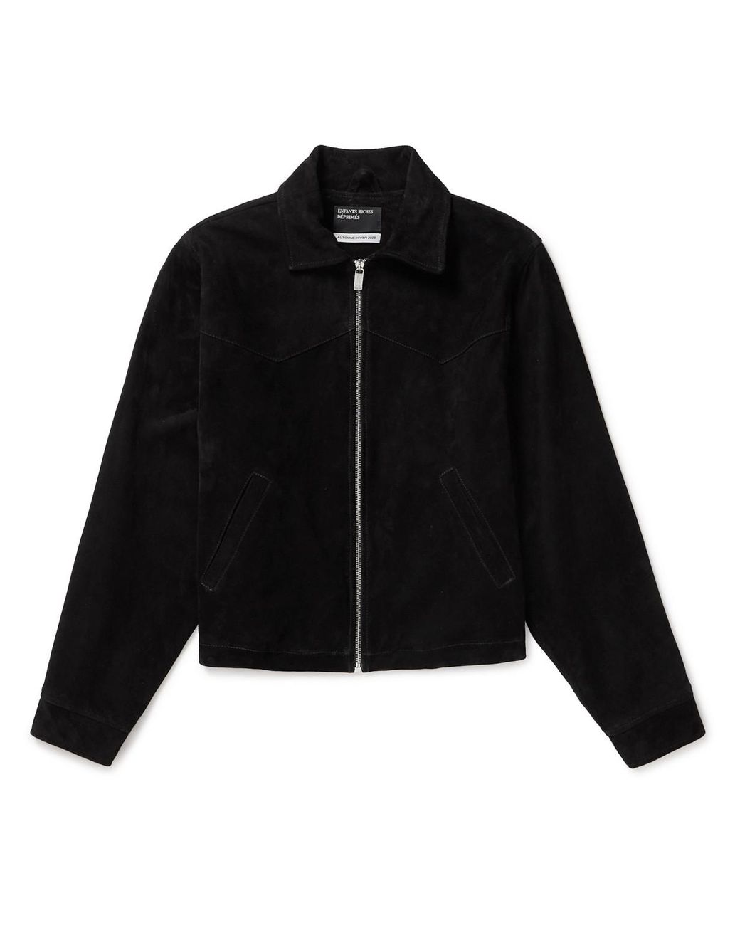 Enfants Riches Deprimes Suede Western Jacket in Black for Men | Lyst