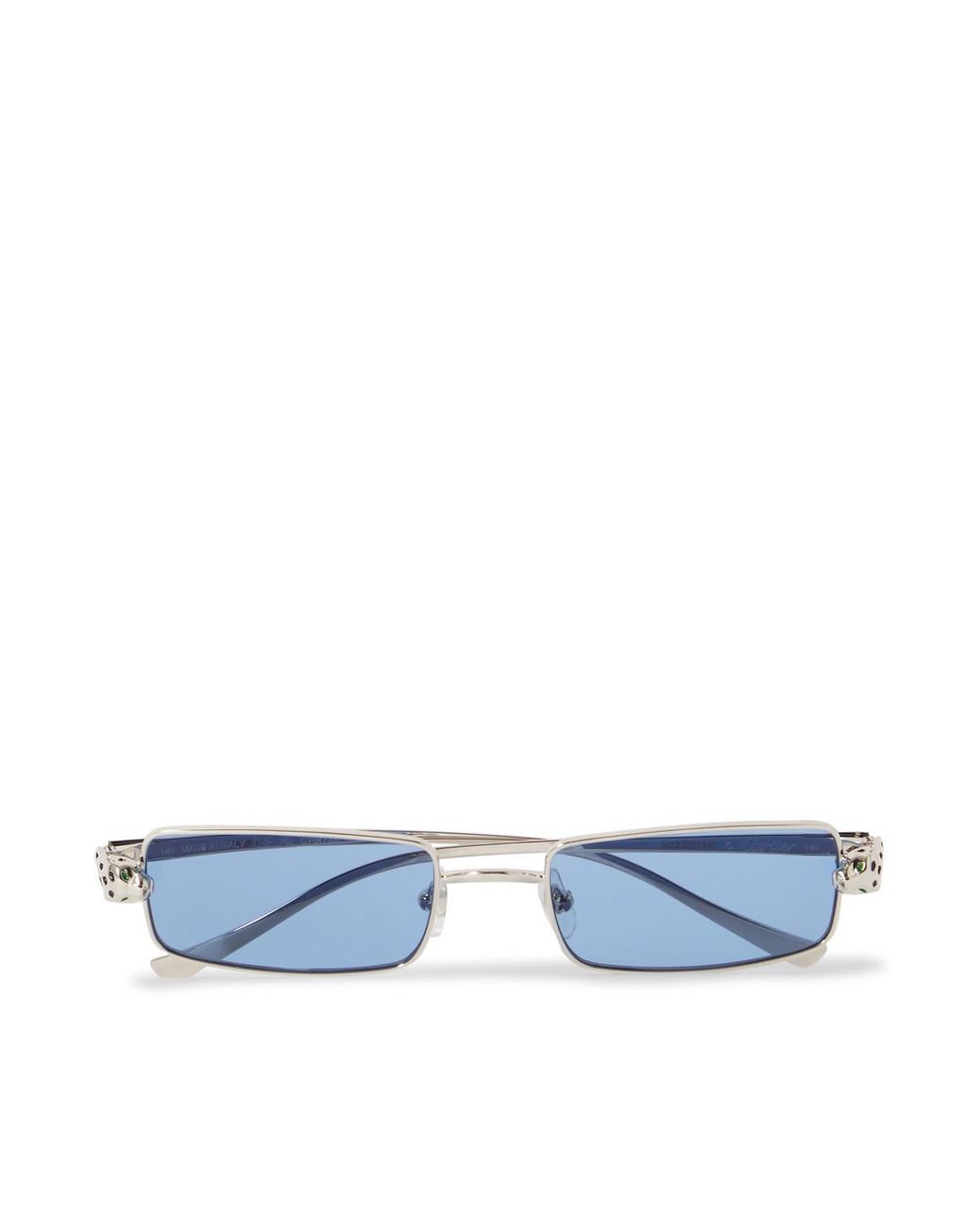 Cartier Panthère De Cartier Rectangle-Frame-Tone Sunglasses in Blue for ...