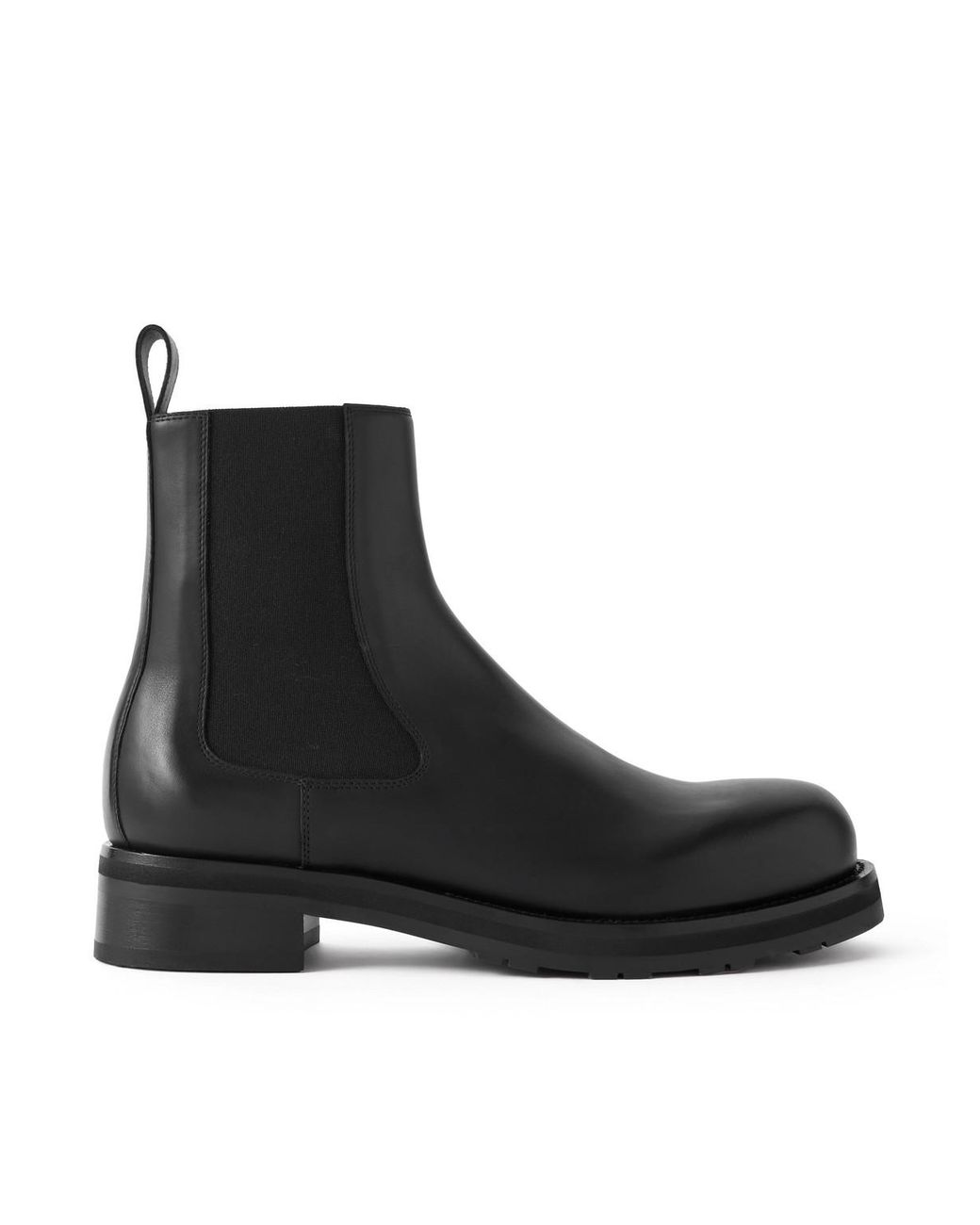 The Row Oiled-Leather Chelsea Boots in Black for Men | Lyst