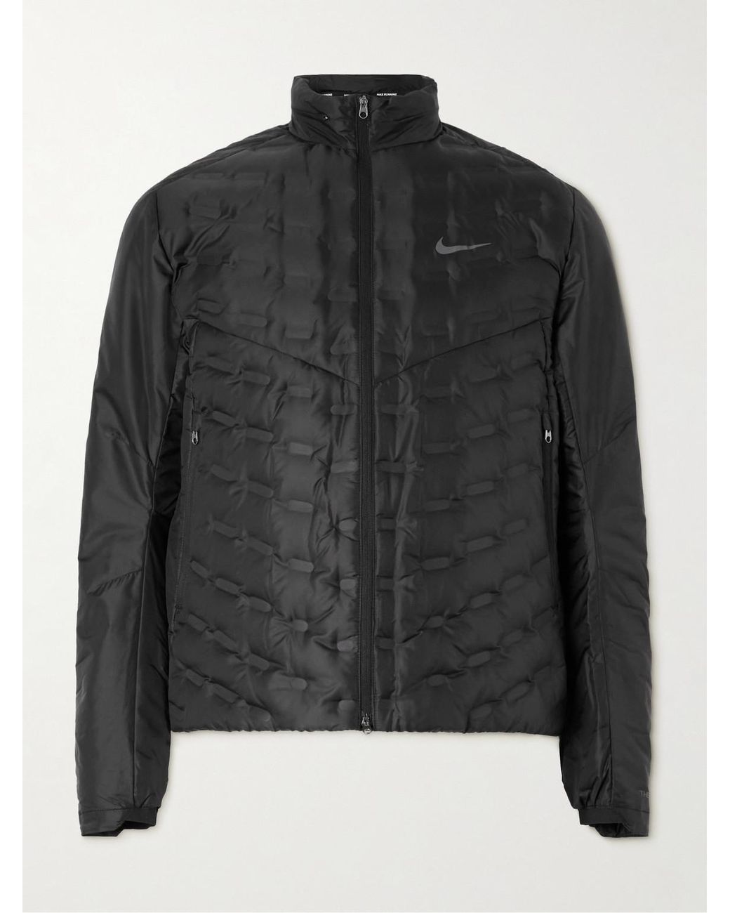 Nike Repel Logo-print Therma-fit Adv Aeroloft Down Jacket in Black for ...