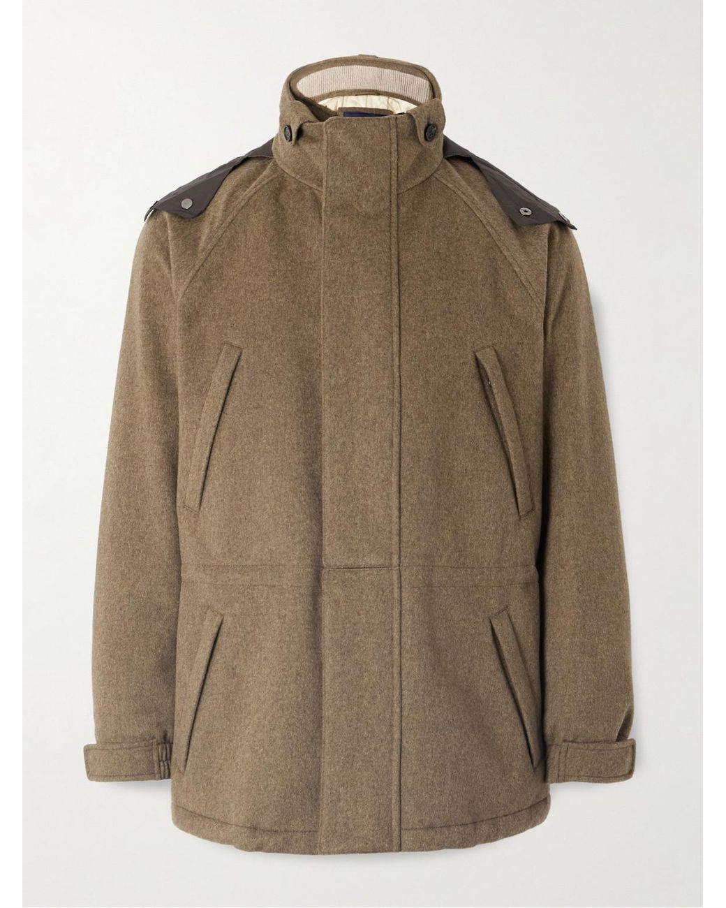 Loro Piana Icer Padded Storm System Cashmere Hooded Field Jacket in ...