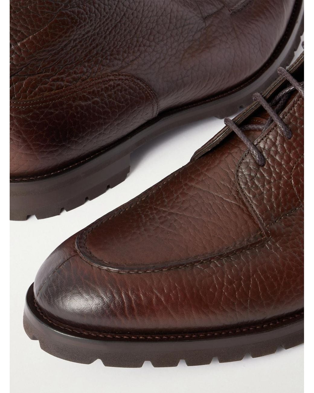 Edward Green Cranleigh Full-grain Leather Boots in Brown for Men | Lyst UK