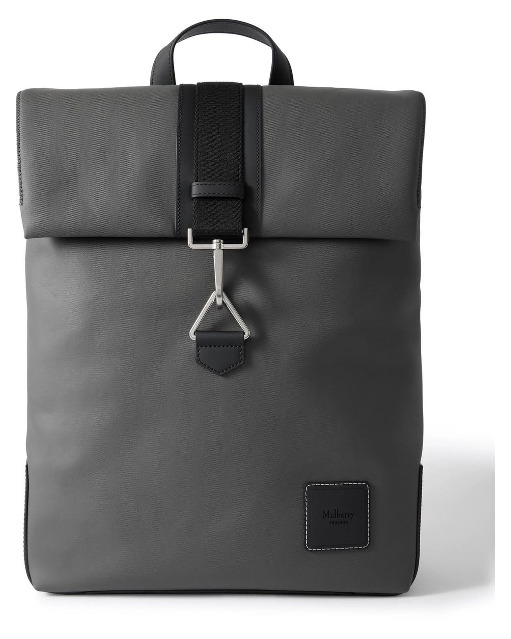 Mulberry Dalston Leather-Trimmed Coated-Canvas Backpack in Black for ...