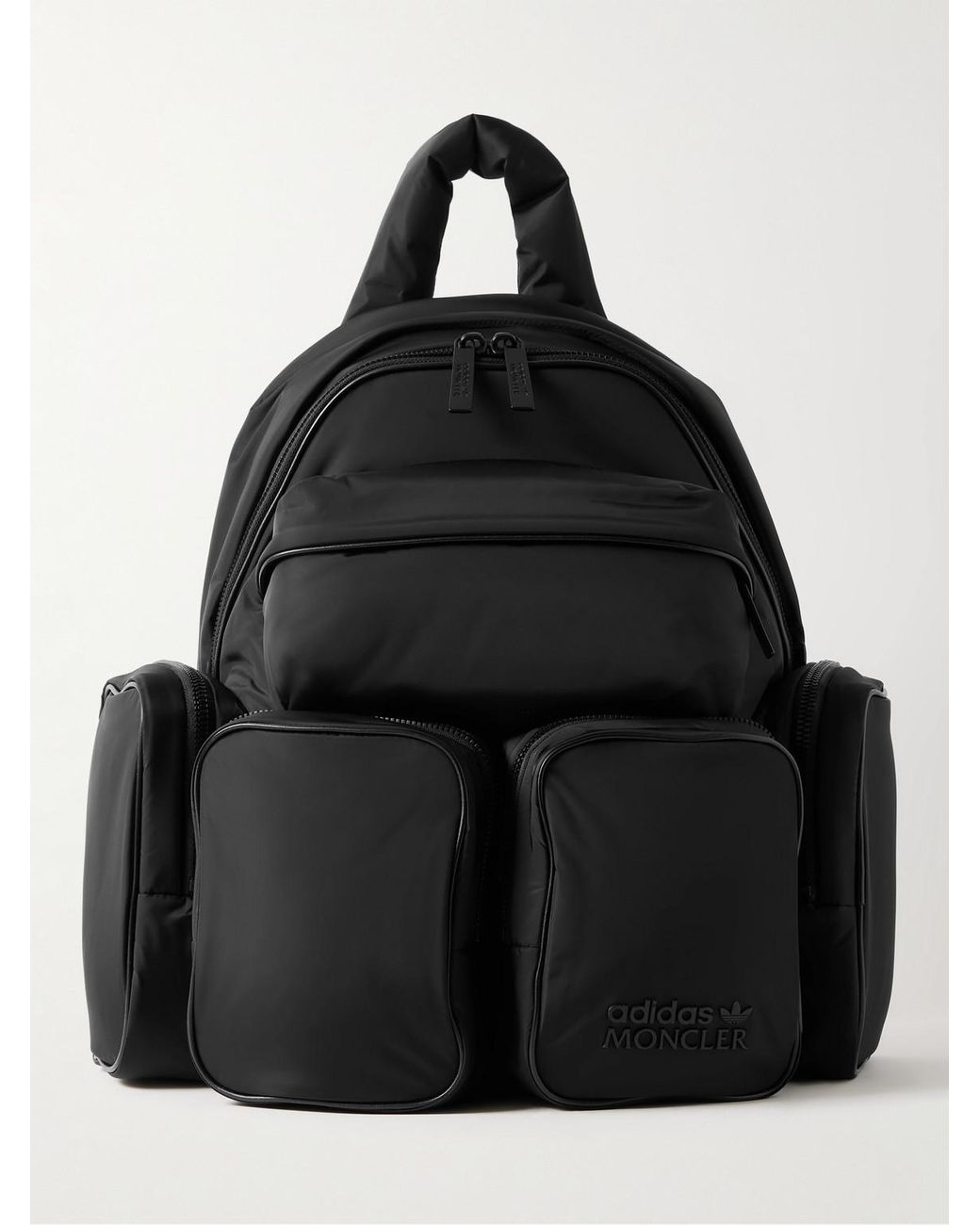 Moncler Genius Adidas Originals Leather-trimmed Padded Shell Backpack ...