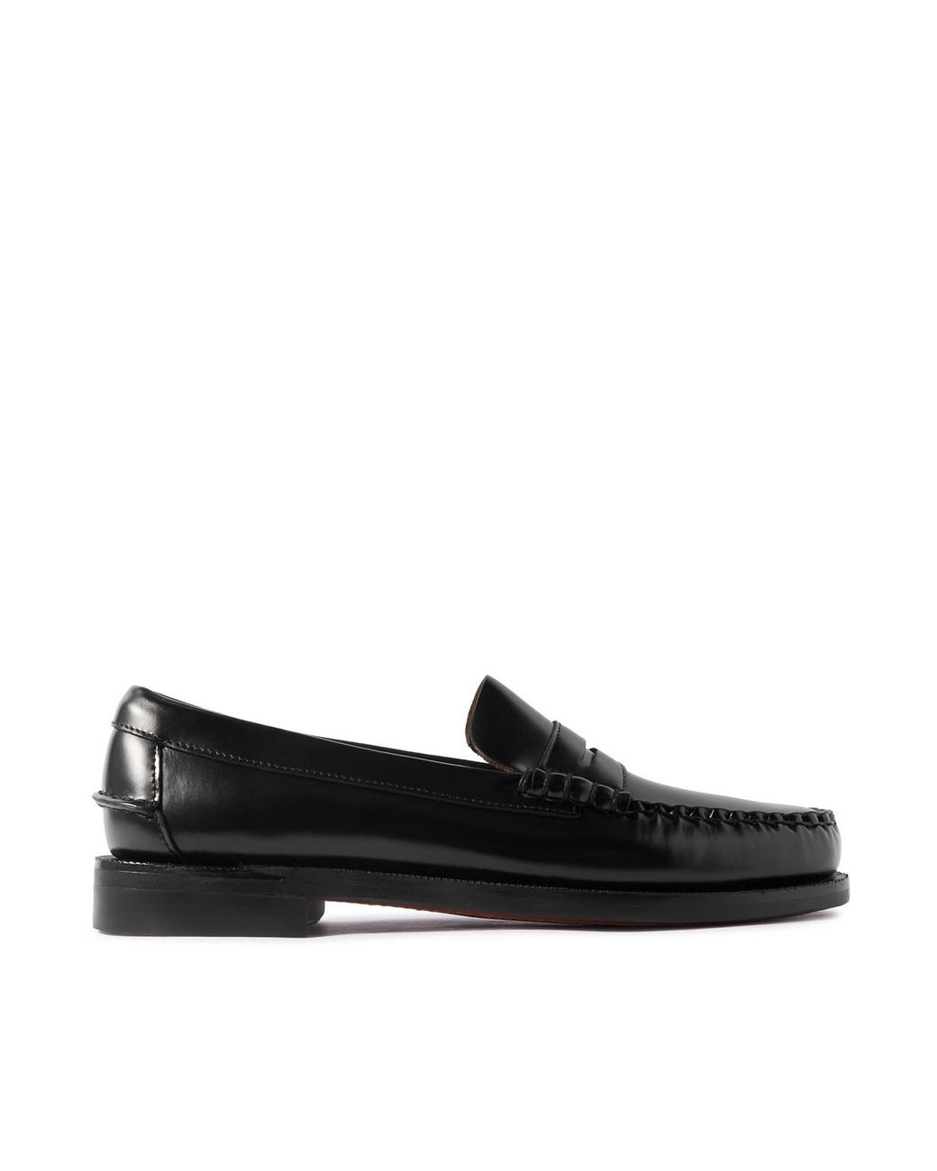 Sebago Classic Dan Leather Penny Loafers in Black for Men | Lyst