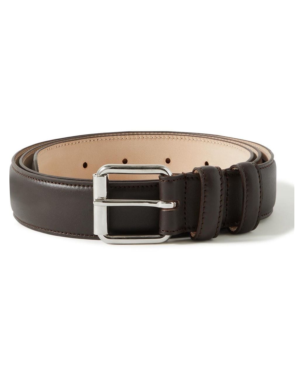 A.P.C. 3Cm Paris Leather Belt in Black for Men | Lyst